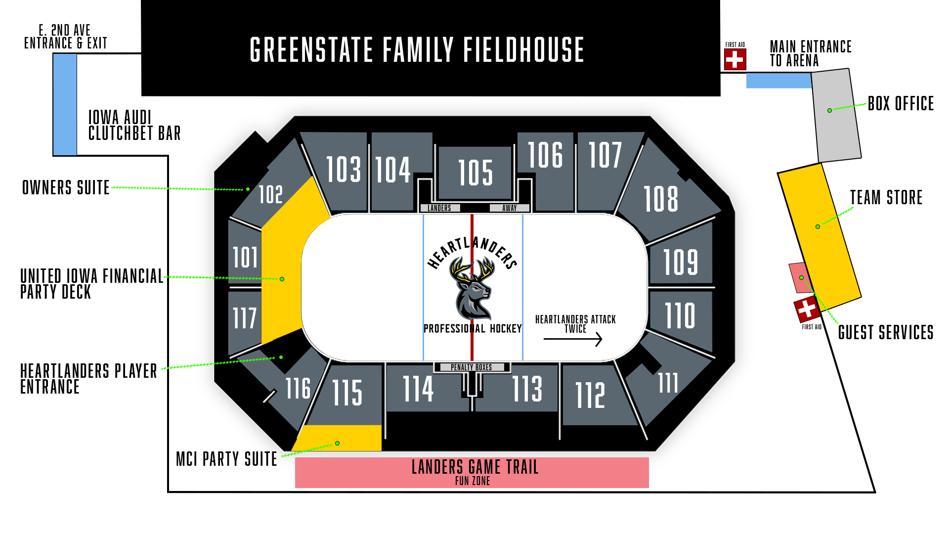 Iowa Heartlanders | Seating Chart